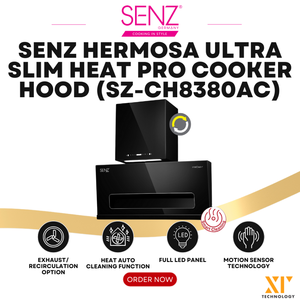 SENZ HERMOSA ULTRA SLIM HEAT PRO COOKER HOOD (SZ-CH8380AC) | Shopee Malaysia
