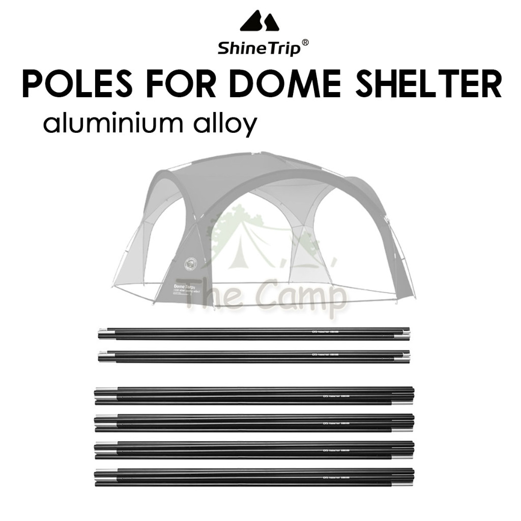 Shinetrip Dome Shelter Pole Accessories Aluminium Alloy Top Pole Side ...
