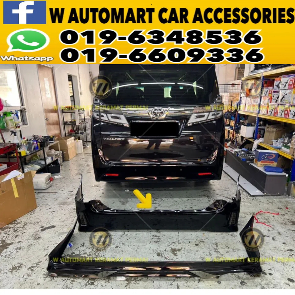 VELLFIRE 18 NORMAL CONVERT 18 AERO REAR BUMPER | Shopee Malaysia