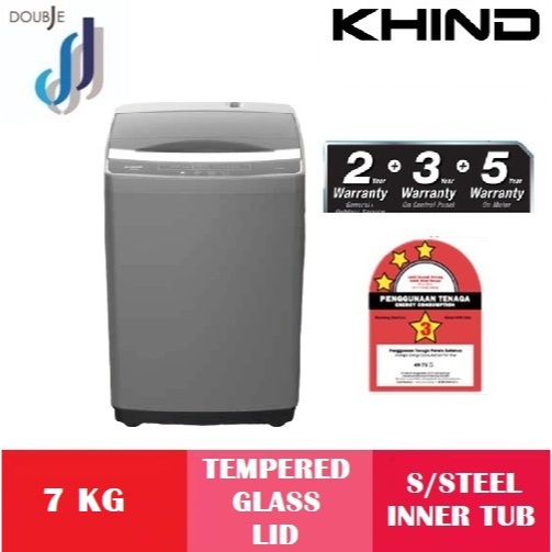 Khind 7KG Fully Auto Washing Machine Top Load Mesin Basuh WM70A ...