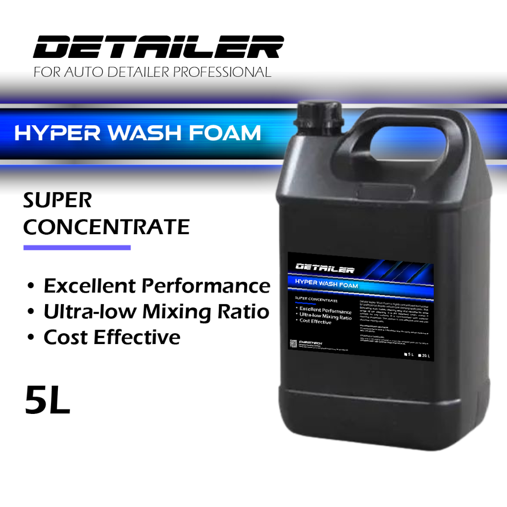 DETAILER Hyper Wash Foam - Super Concentrated Wash & Shine Car Wash ...