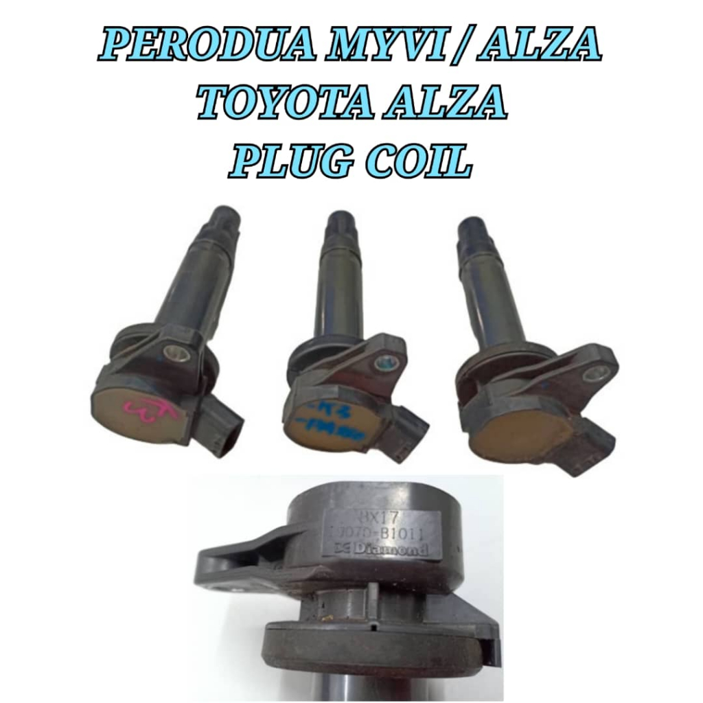 🇯🇵🇯🇵 Ignition Coil / Plug Coil Perodua Myvi K3 / Alza 3SZ / Avanza 1 ...