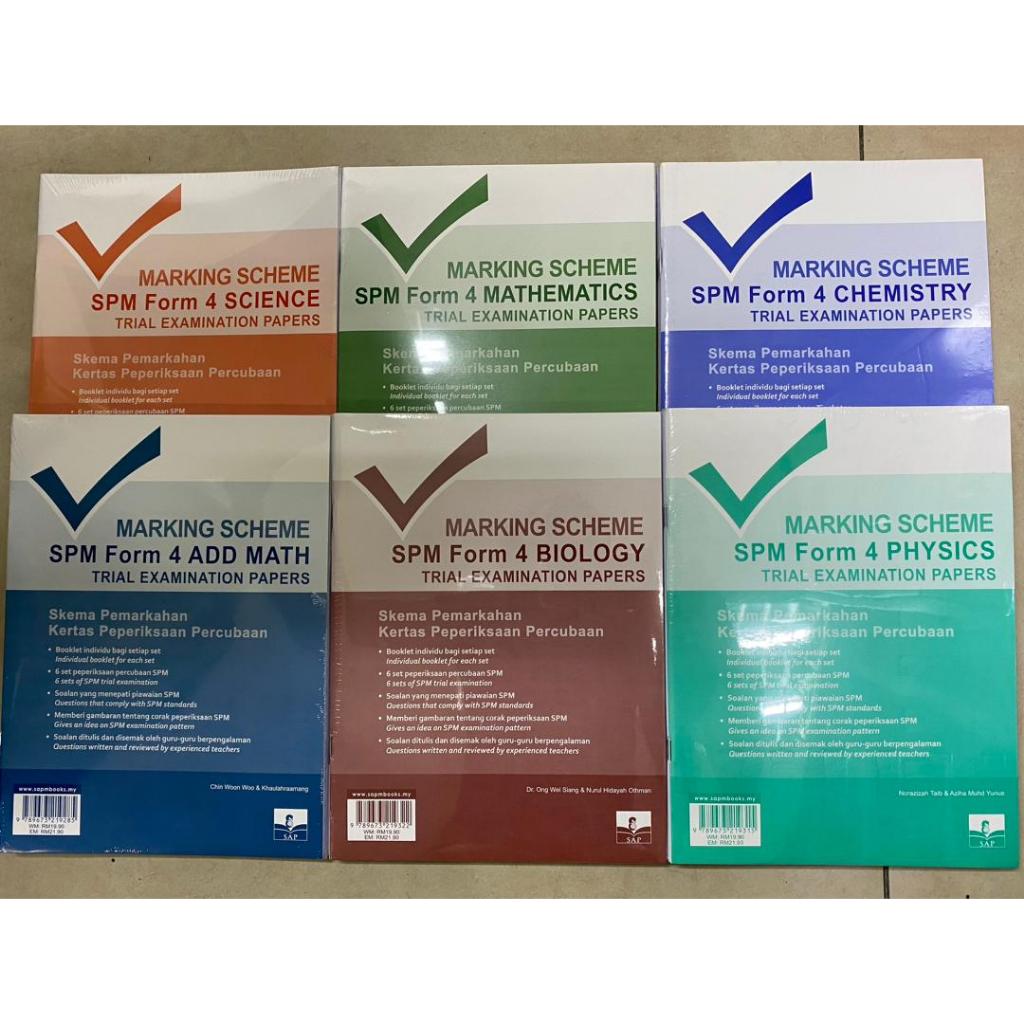 Marking Scheme SPM Form 4 Trial Examination Papers | Shopee Malaysia