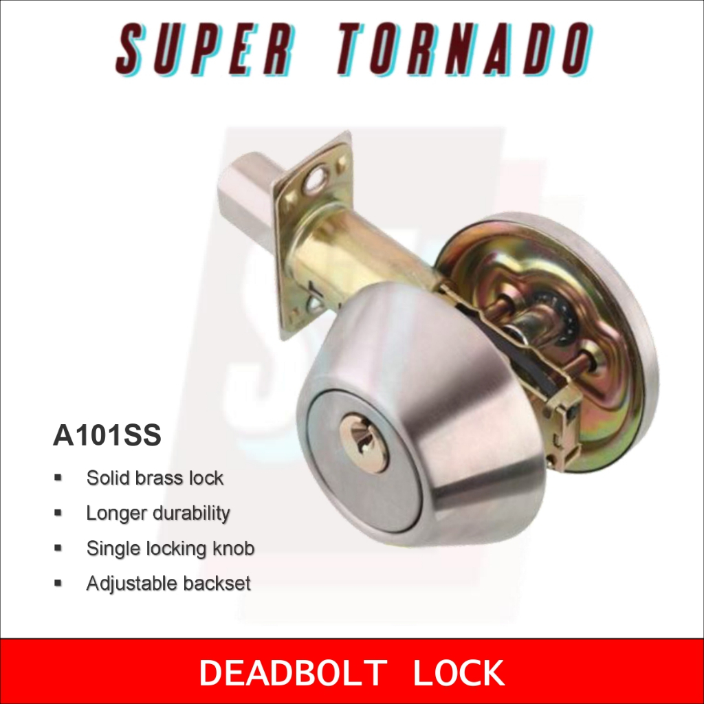 A101SS Deadbolt Lock Single Dead Bolt Door Lock Security Thumbturn ...