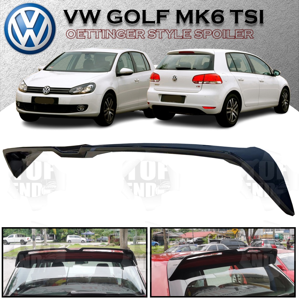 VOLKSWAGEN GOLF MK6 TSI OETTINGER STYLE REAR ROOF SPOILER VW GOLF 6 ...
