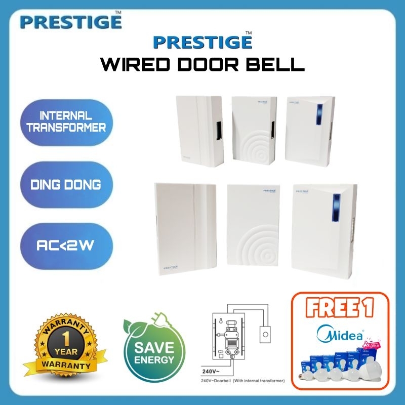 PRESTIGE MECHANICAL DING DONG DOOR BELL CHIME /DOOR BELL DING DONG WITH ...