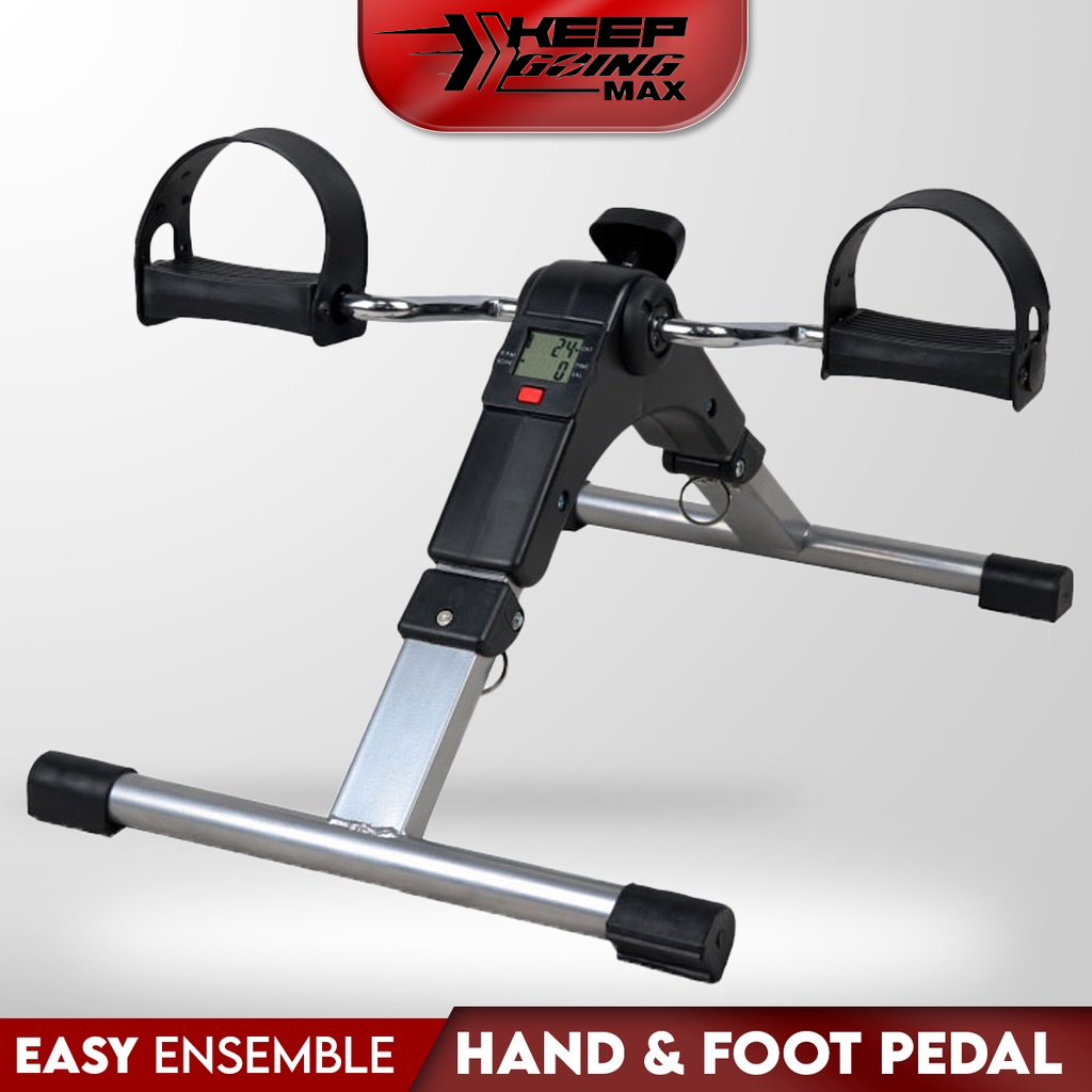 Fitness Mini Rehab Cycling Hand And Foot Pedal Exercise Bike LCD ...