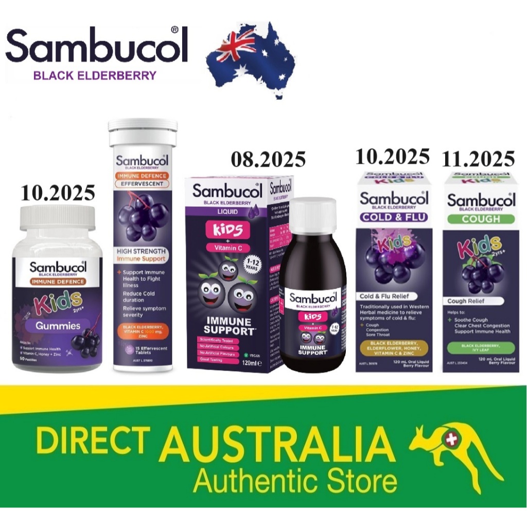 Sambucol Immune Gummy / Immune Defence Effervescent / Immune Support ...