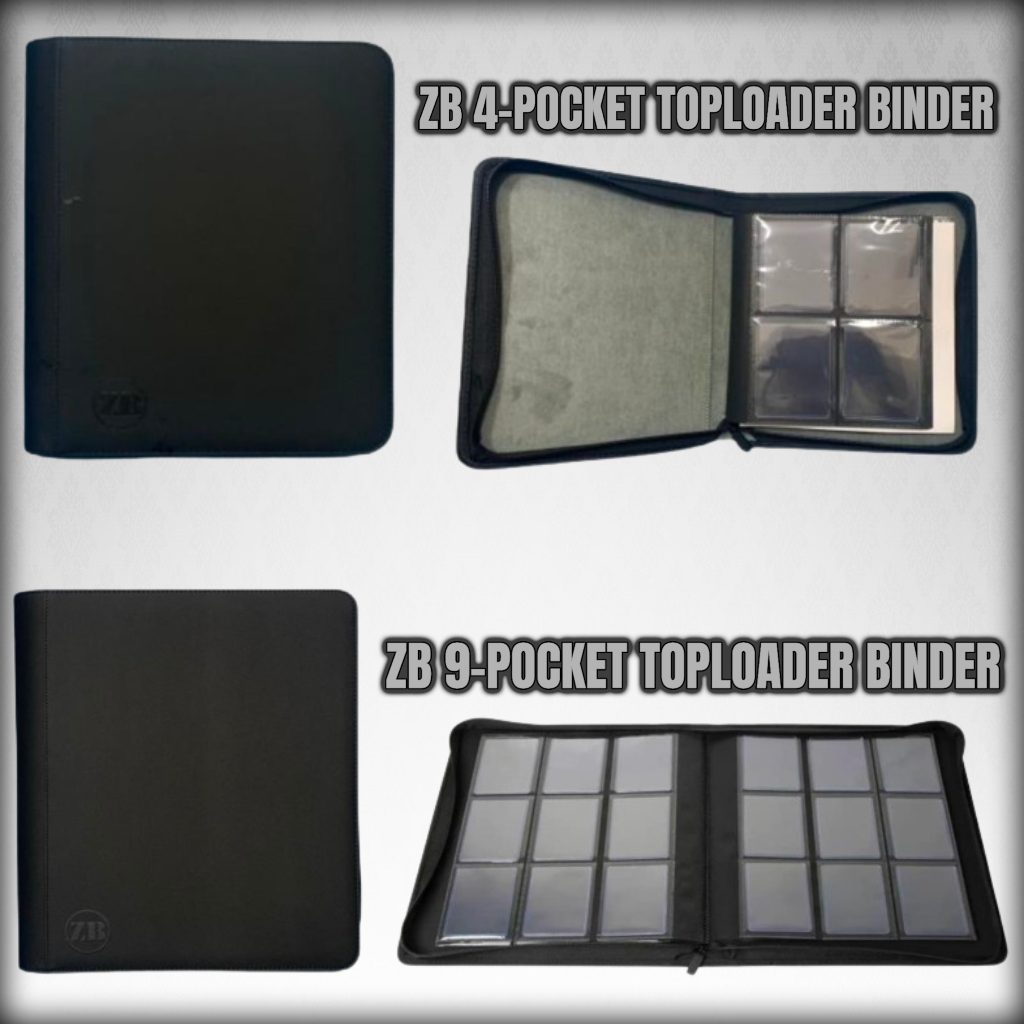 ZB 4-Pocket & 9-Pocket Toploader Binder | Shopee Malaysia