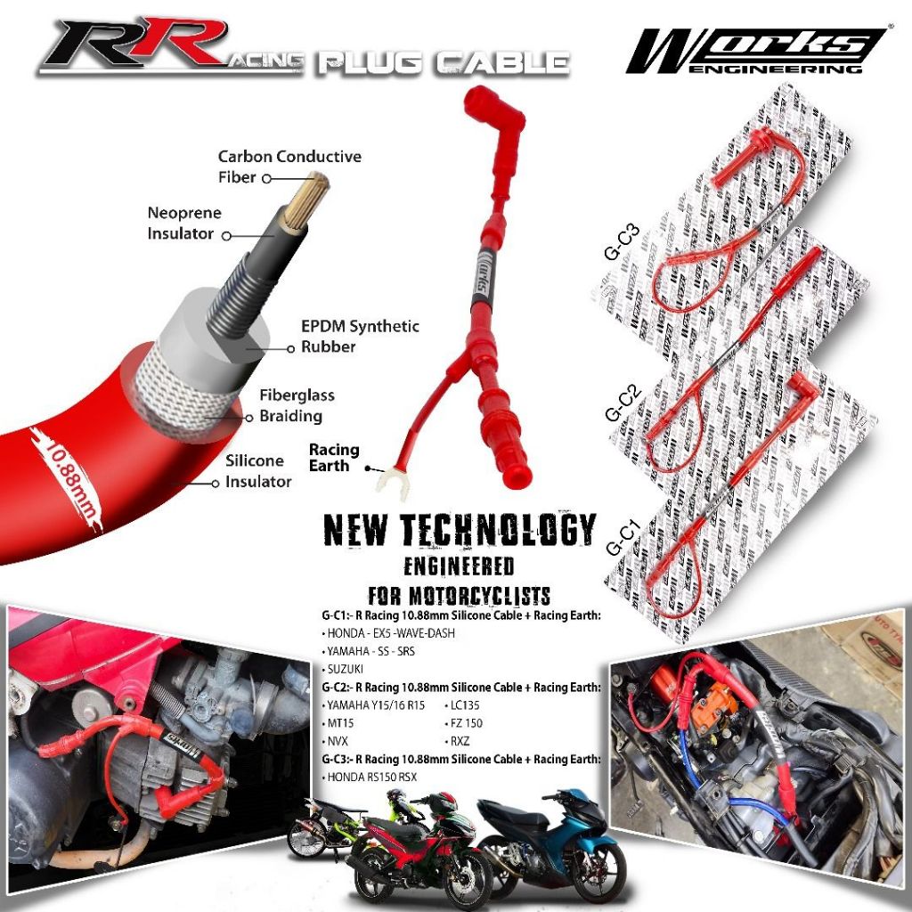 Yamaha Y15/16 R15 - Works Engineering RRacing Spark Plug Power Extra ...