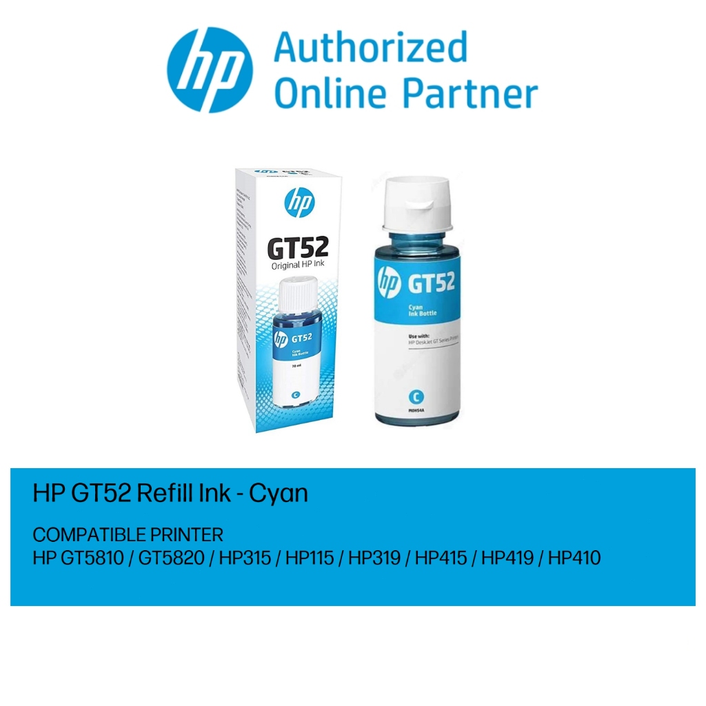 HP GT53 & GT52 ORIGINAL INK BOTTLE FOR GT5810 , GT5820 , HP 315 , HP ...