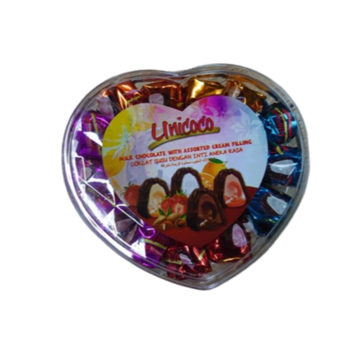 [READY STOCK] 🔥🔥 Unicoco Single Twist Heart Shape Assorted Chocolate ...