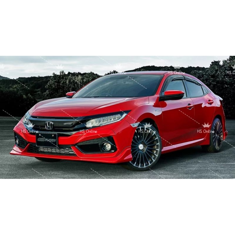 HONDA 2016-2021 CIVIC FC Convert FK7 Or FK4 Front Bumper MUGEN Front ...