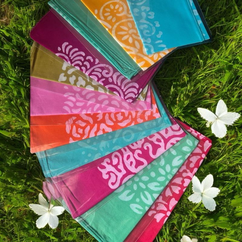 Thai Batik Handkerchief 12x12 inches ผ้าเช็ดหน้าบาติก 12x12 นิ้ว ...