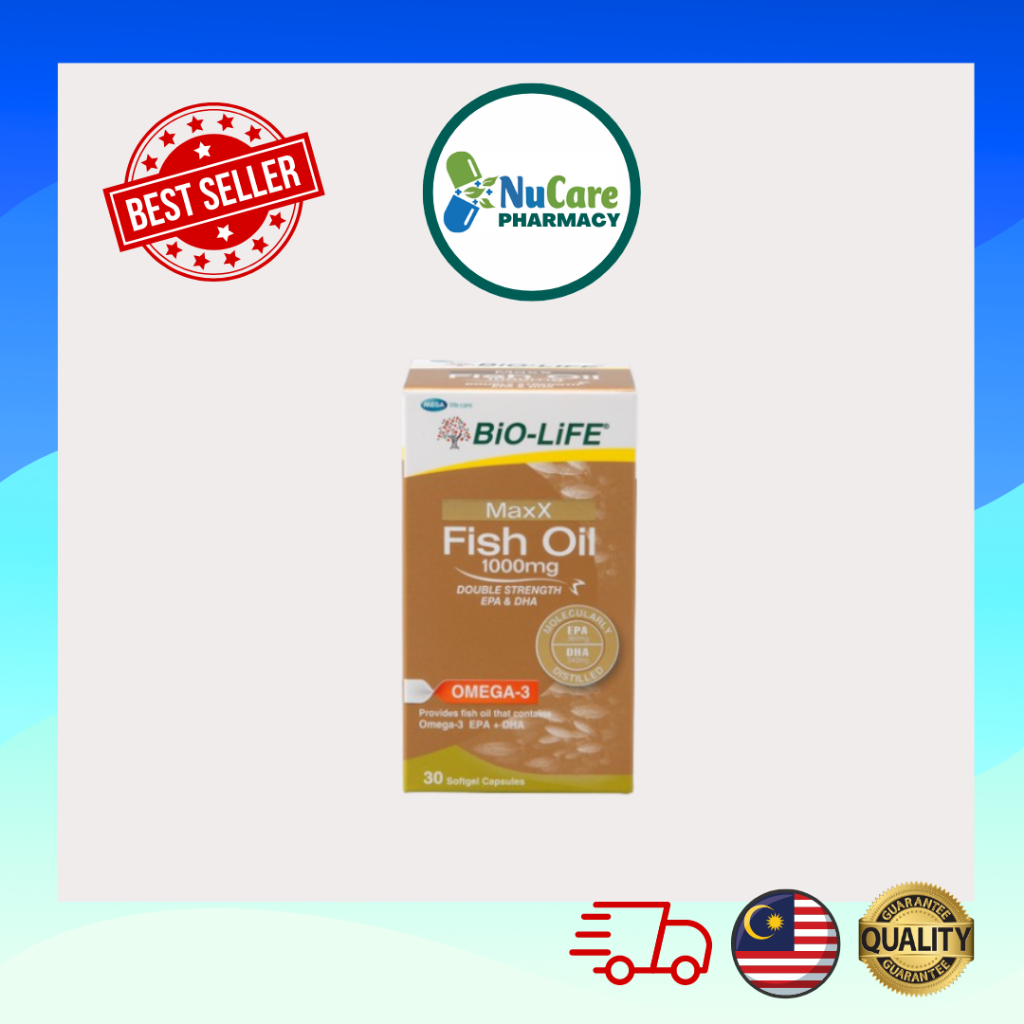 BIOLIFE MAXX FISH OIL 1000G DOUBLE STRENGTH (30Sx2) | Shopee Malaysia