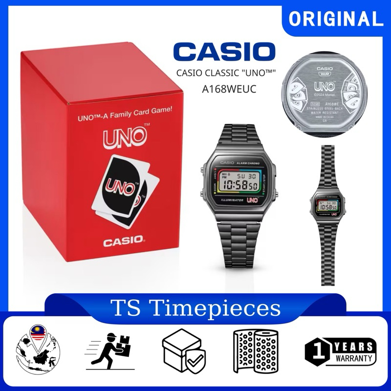 CASIO Vintage UNO Collaboration Model A168WEUC-1 / A168WEUC / A168 ...