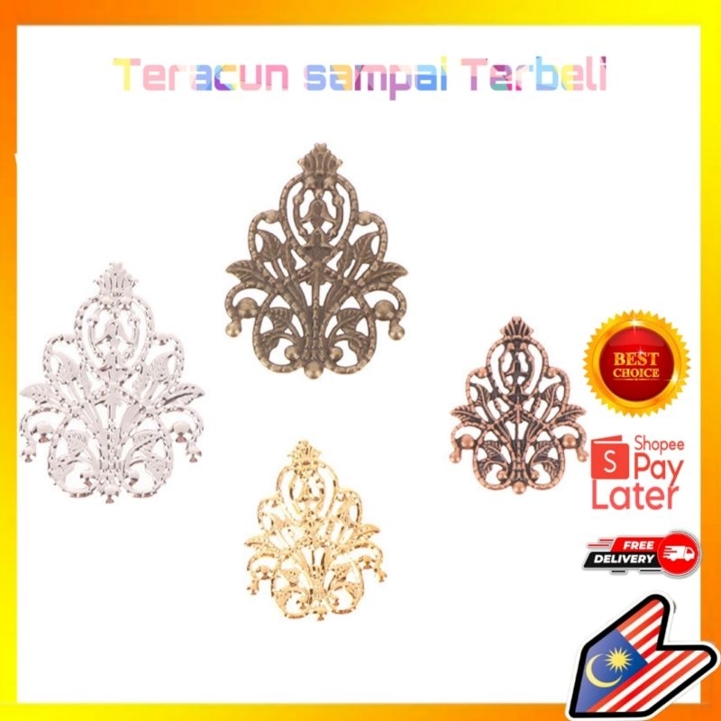 (7pcs) DOKOH SANGGUL / BUNGA KERAWANG UNTUK DIY PERHIASAN / CEKAK ...