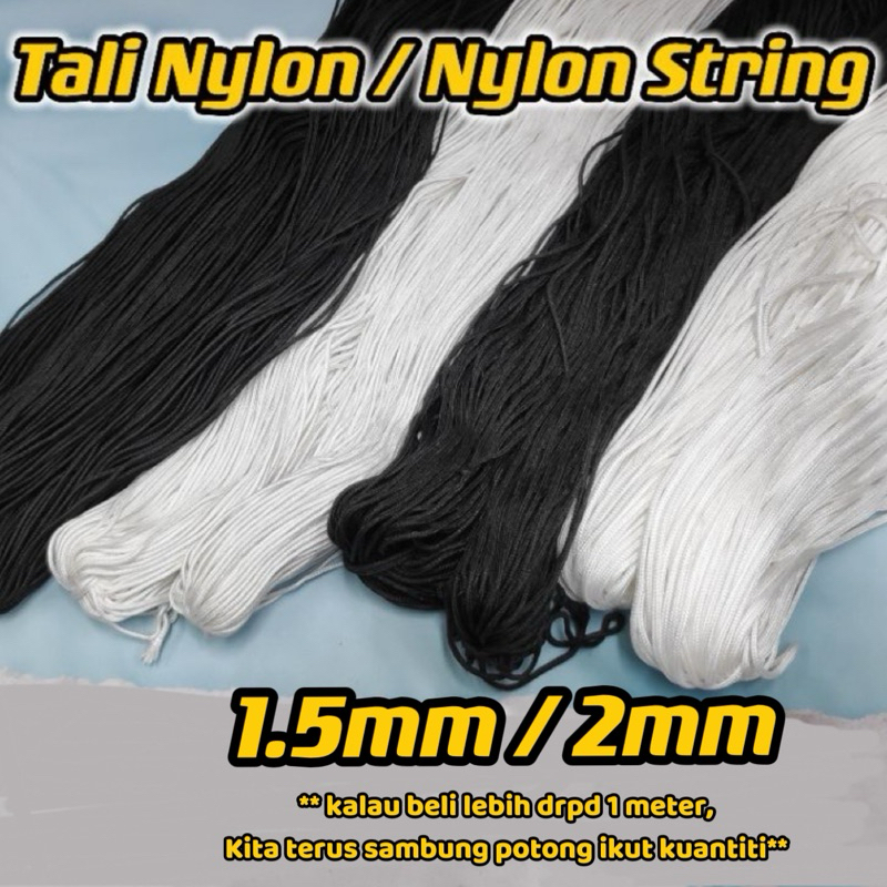 1.5mm / 2mm Nylon String / Tali Nylon / Tali Buaian Elektrik | Shopee ...
