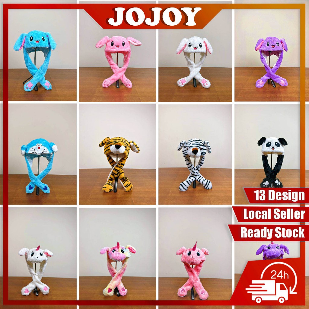 JOJOY『 Malaysia Ready Stock 』Adult Kidz Rabbit Bunny Cartoon Animal Hat ...