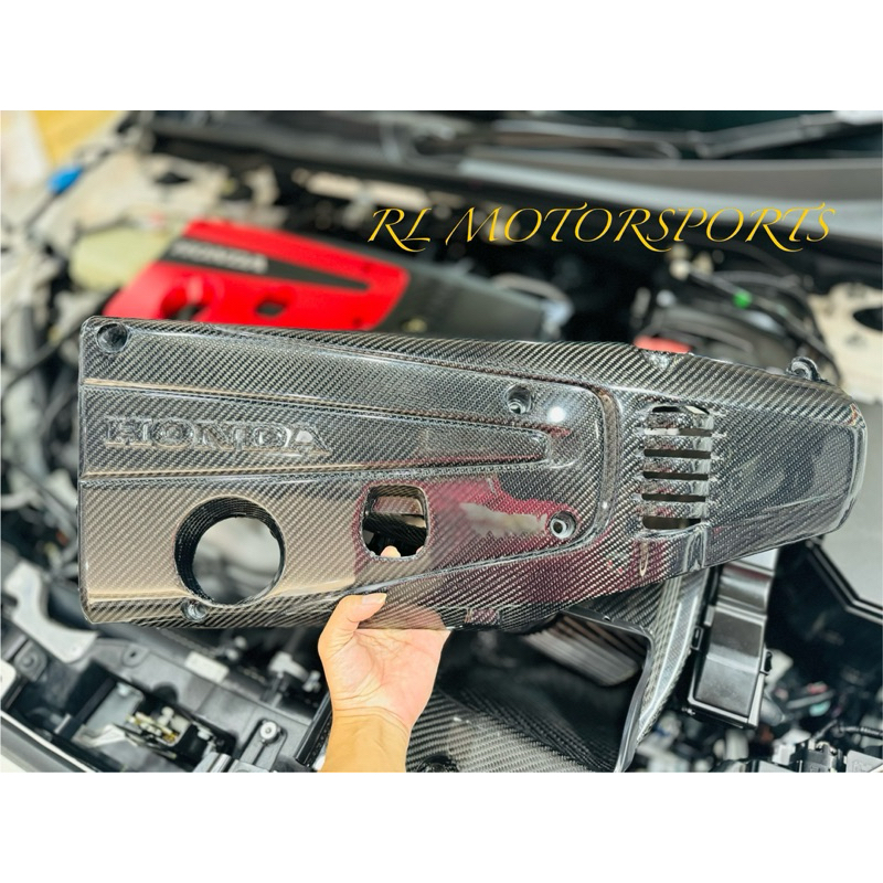 Honda civic Type R FL5 Hatchback Mugen carbon fiber engine bay cover ...