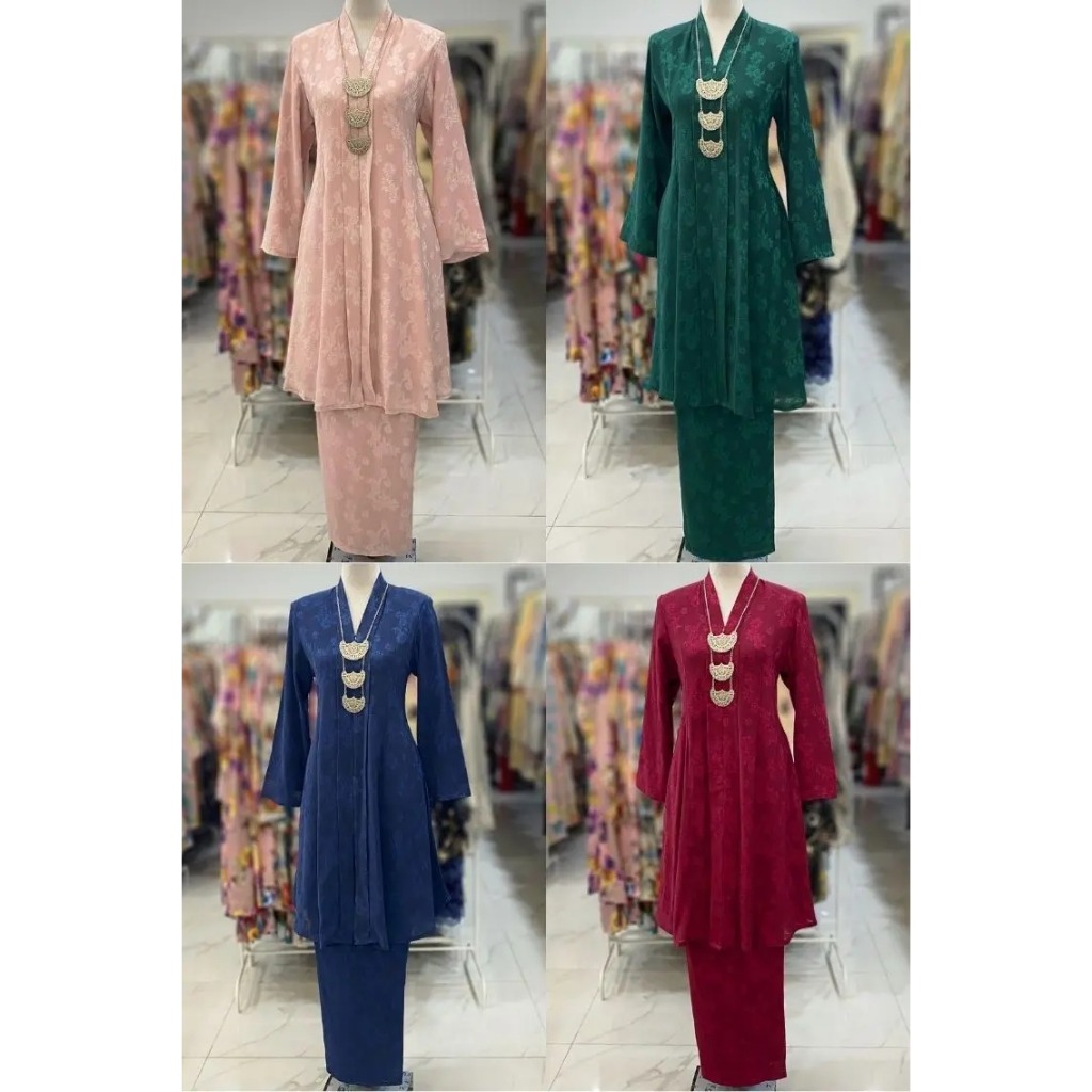 KEBAYA LABUH DANG ANUM 3D CHIFFON | Shopee Malaysia