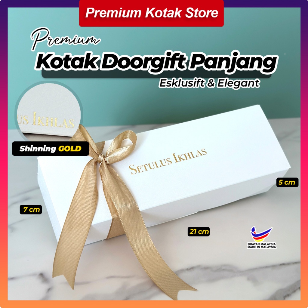 YJL 50pcs Kotak Kahwin Sejadah Doorgift Box Goodies Beg Custom Goodie ...