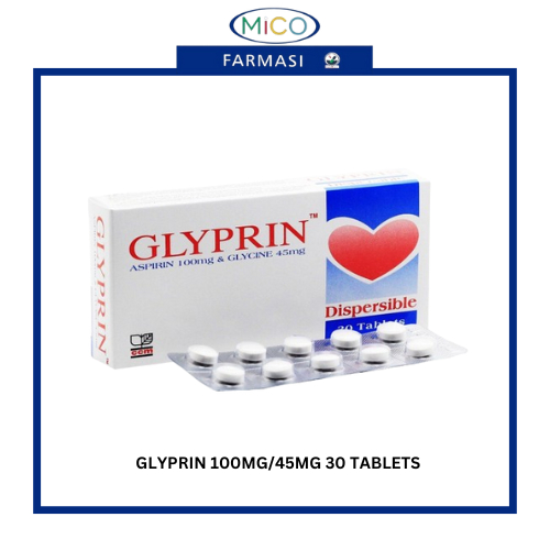 GLYPRIN 100MG / 45MG 30 TABLETS - [EXP: 11/2024] | Shopee Malaysia