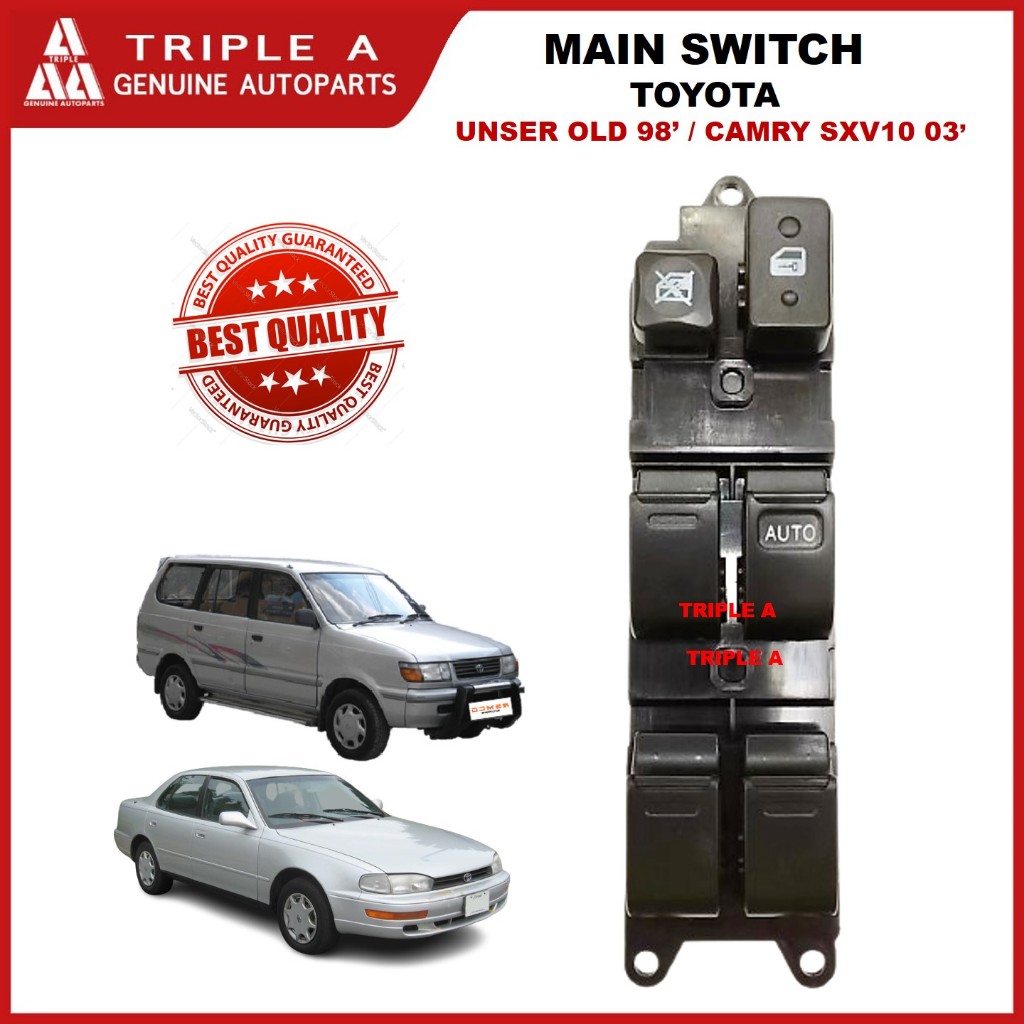 Toyota Unser New Main Switch Power Window Main Switch Master Driver ...