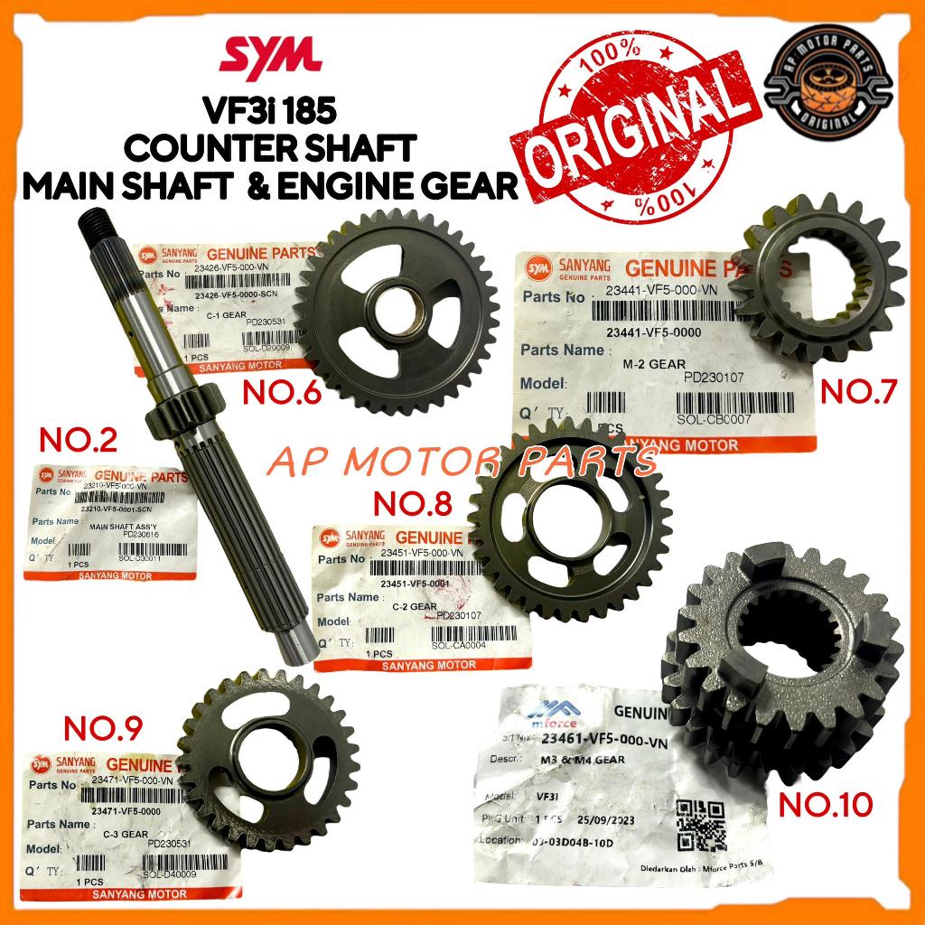 100% ORIGINAL SYM VF3I VF3I 185 COUNTER SHAFT MAIN SHAFT AND ENGINE ...