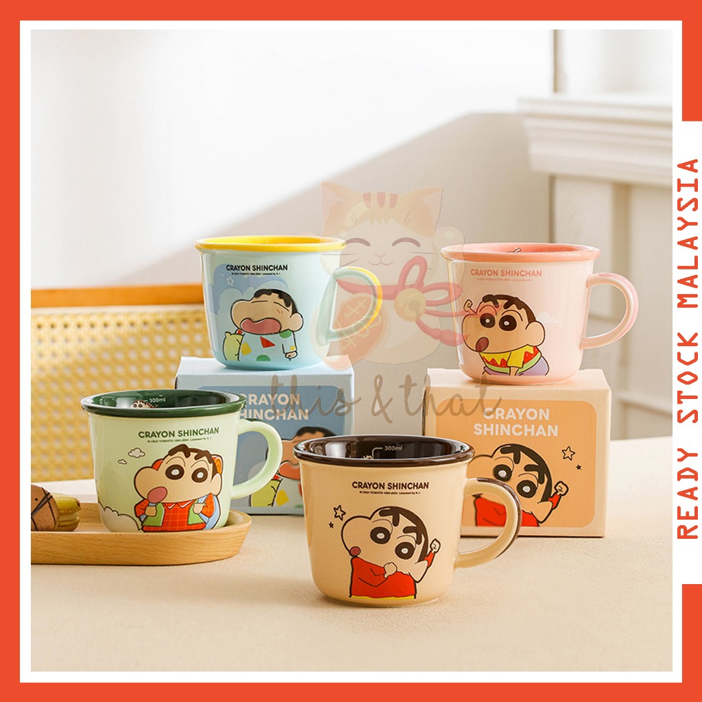 Crayon ShinChan Ceramic Mug Coffee Cup Milk Cup Cawan Seramik Shin Chan ...