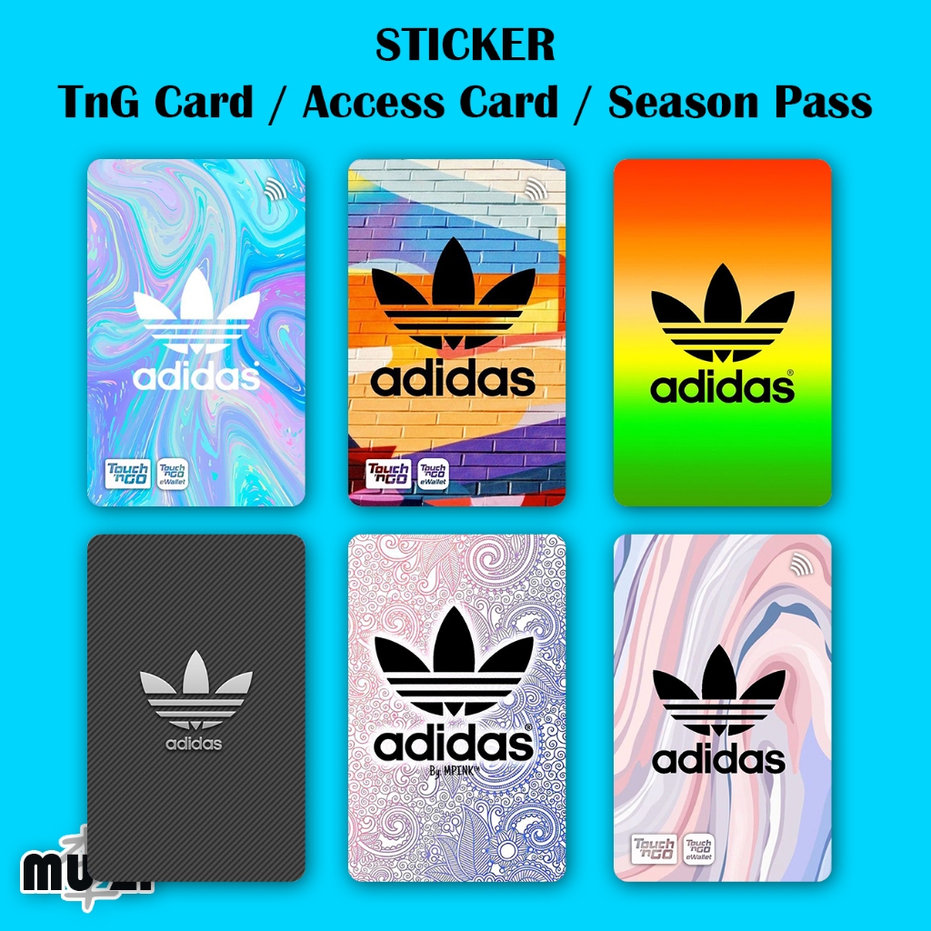 Adi-das TnG Card STICKER NFC STICKER Waterproof Thick Hard Material Adi ...