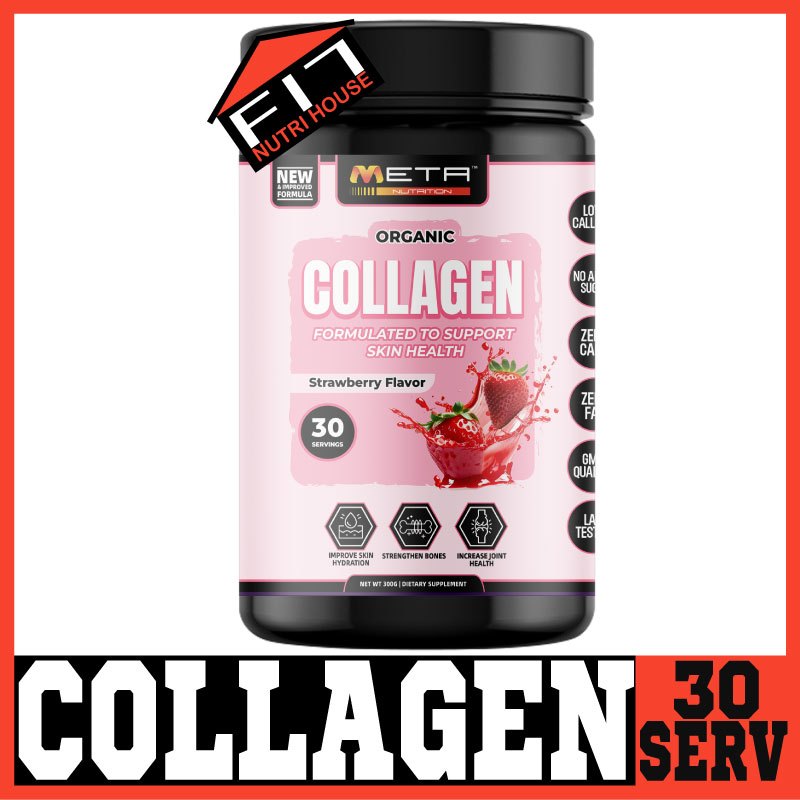 Meta Organic Collagen Strawberry Flavor (30 Servings) | Shopee Malaysia