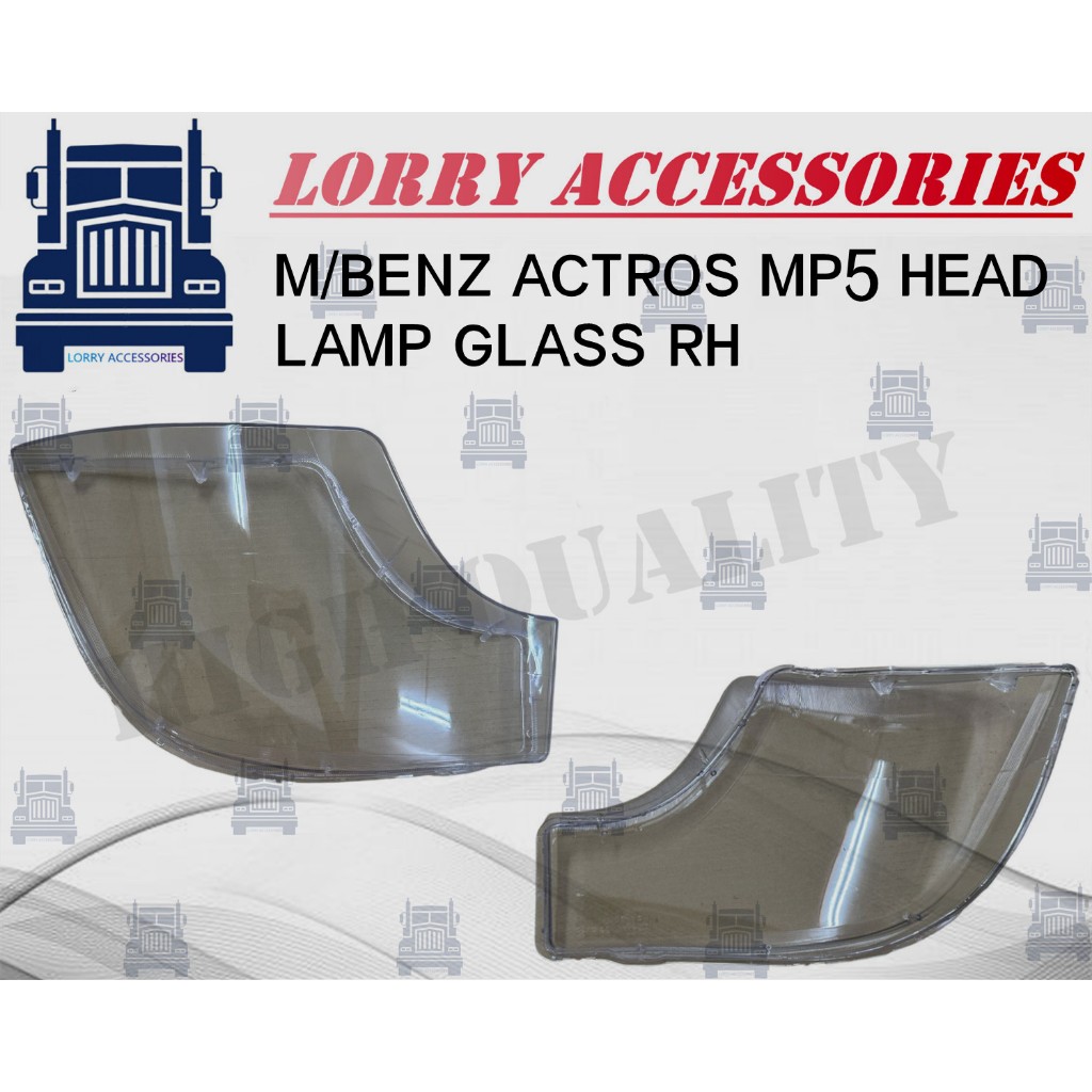 M/BENZ ACTROS MP5 HEAD LAMP GLASS (RH:9618205139/ LH:9618205039 ...