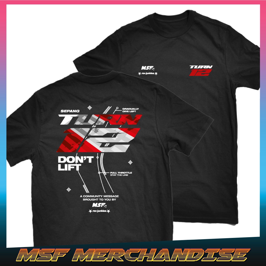 MSF Racing SIC Turn 12 Tee by MSFxRevJunkies | Shopee Malaysia