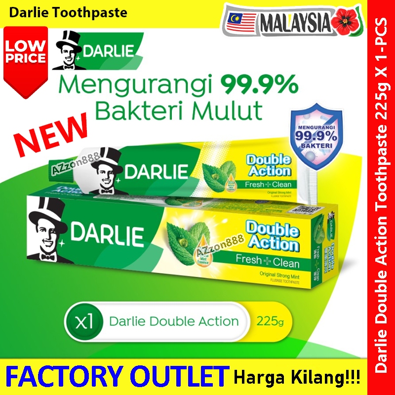 【EXP-2027】 Darlie Toothpaste - Double Action - 225g | Shopee Malaysia