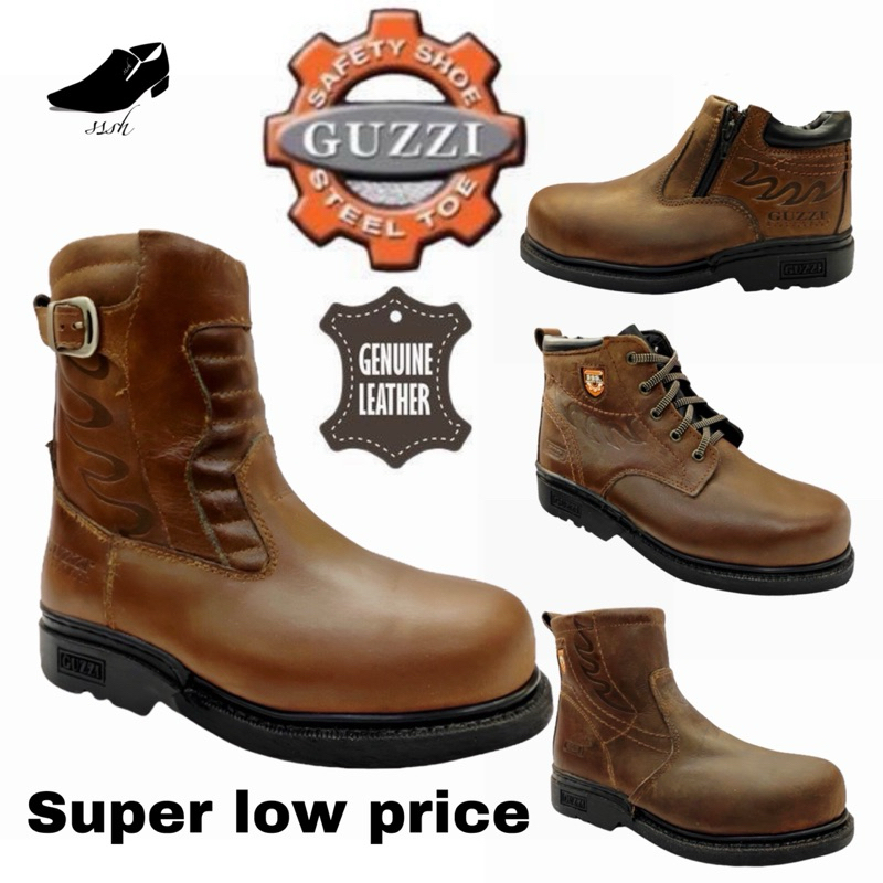 SUPER LOW PRICE Original GUZZI Safety shoe / kasut kerja Guzzi | Shopee ...