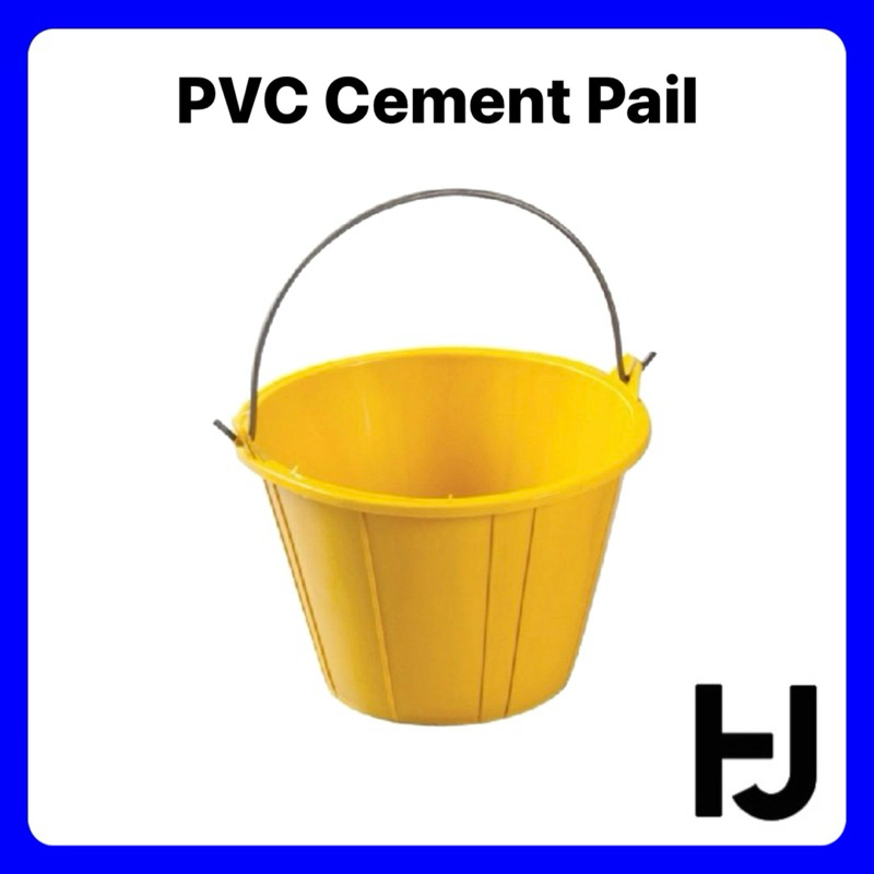 POWER PVC CEMENT PAIL YELLOW / BALDI CIMENT KUNING / HIGH QUALITY / 黄灰桶 ...