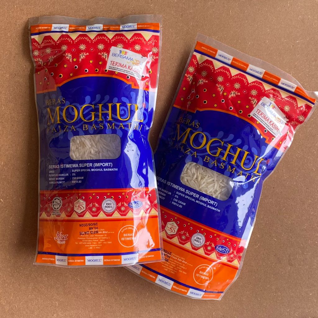 READYSTOCK BERAS FAIZA MOGHUL BASMATHI 250g 10 pack | Shopee Malaysia