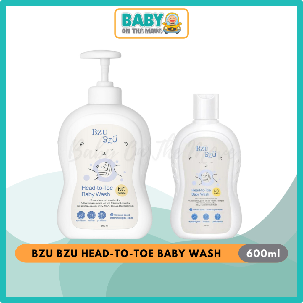 BZU BZU Head-to-Toe Baby Wash 0-3 Years Old (200ml/600ml) Sabun Mandian ...