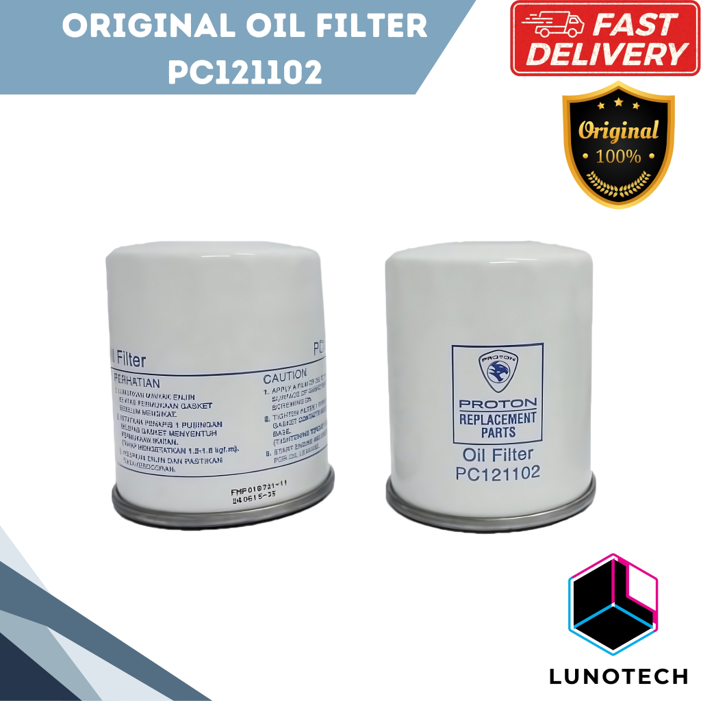 [ORIGINAL] Proton Oil Filter PC121102 for all Proton Cars | Shopee Malaysia