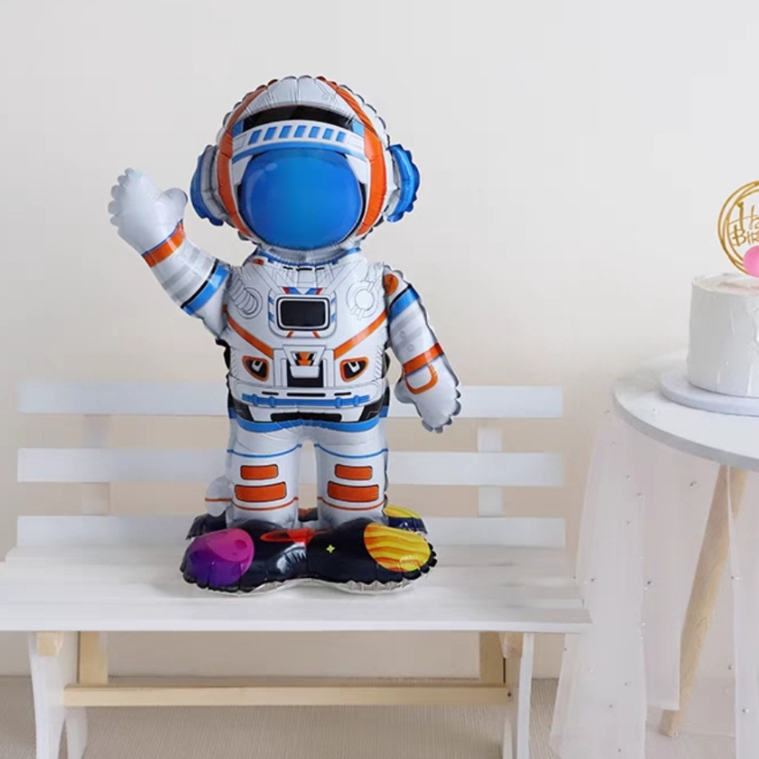 Astronaut foil balloon rocket robot, banner children's b'day party ...