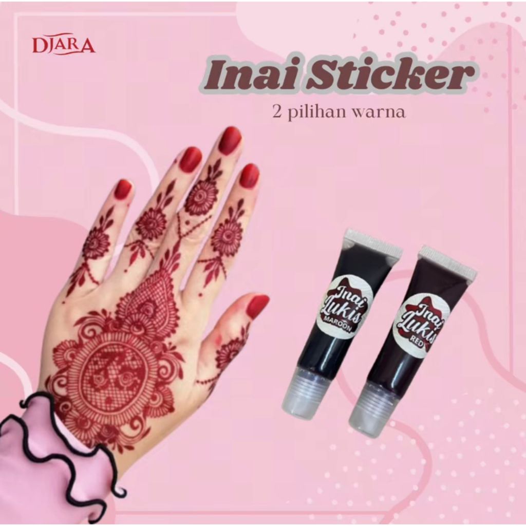 INAI UNTUK STICKER / INAI MERAH & MAROON UNTUK STICKER | Shopee Malaysia