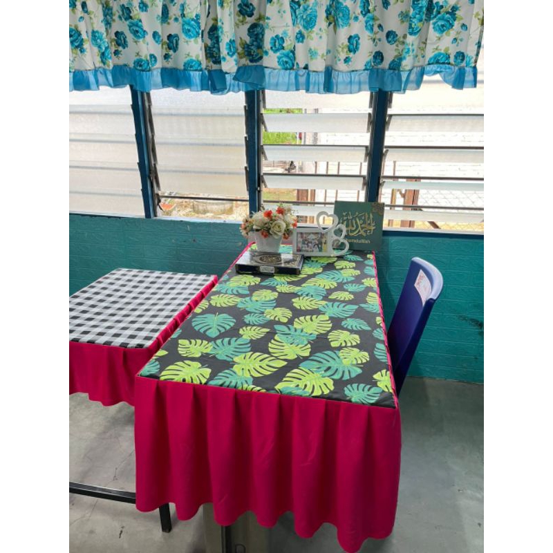 Alas Meja Guru Sekolah (Skirting Separuh Singkat) | Shopee Malaysia