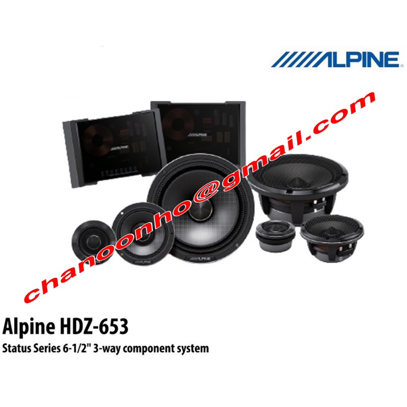 Alpine HDZ-653 Status Series 6-1/2" 3-way component system | Shopee Malaysia