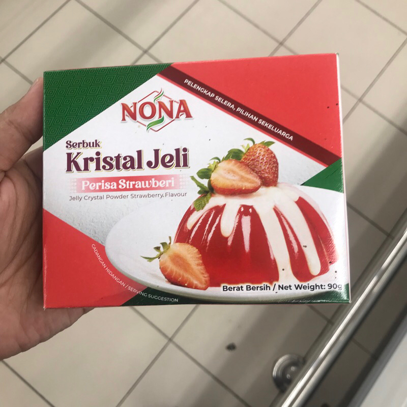 Nona Jelly Ball Powder Serbuk Agar Agar Strawberry Dadih Clear 草莓 ...