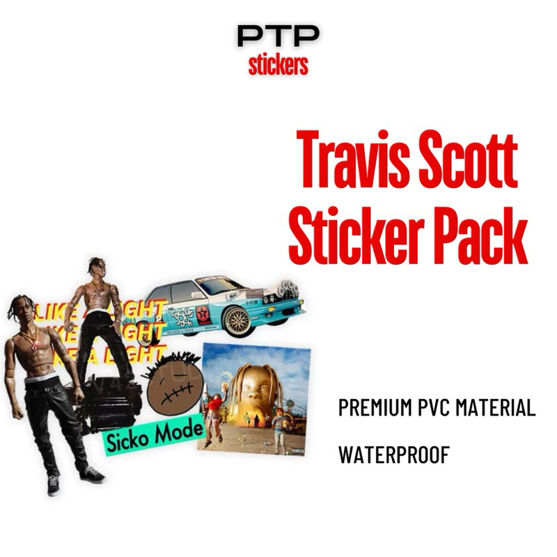 Travis Scott Sticker Pack - Utopia Astroworld | Shopee Malaysia