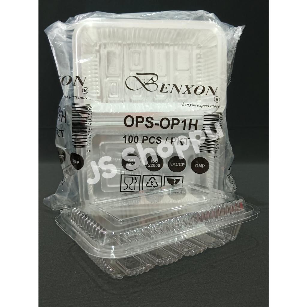 BENXON Kuih Container OPS 1H / Disposable Plastic Clear Bakery ...