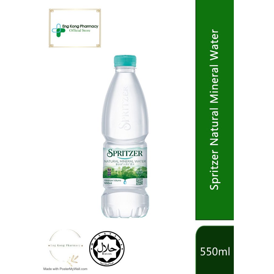 SPRITZER NATURAL MINERAL WATER/AIR MINERAL SEMULAJADI SPRITZER 550ML | Shopee Malaysia