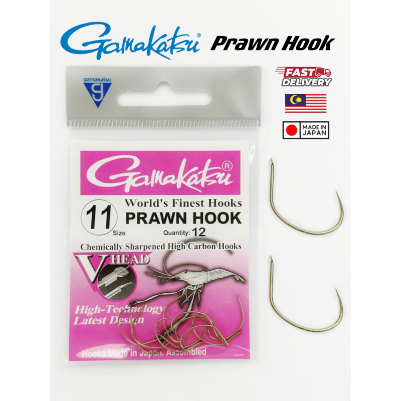 Gamakatsu Prawn Hooks (🇯🇵Made In Japan) Mata Udang Prawn Hook | Shopee Malaysia