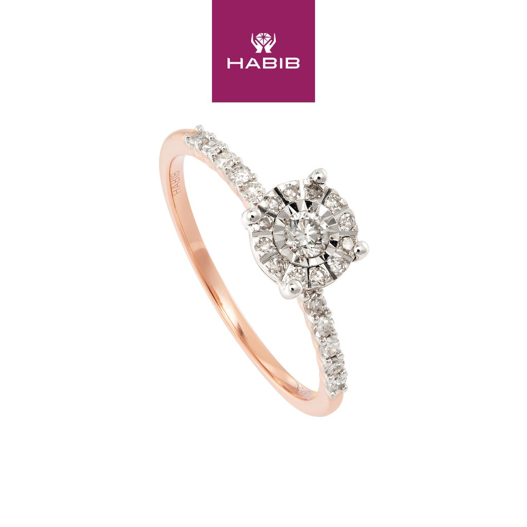 HABIB Diamond Ring in 375/9K Rose Gold 259701220 | Shopee Malaysia